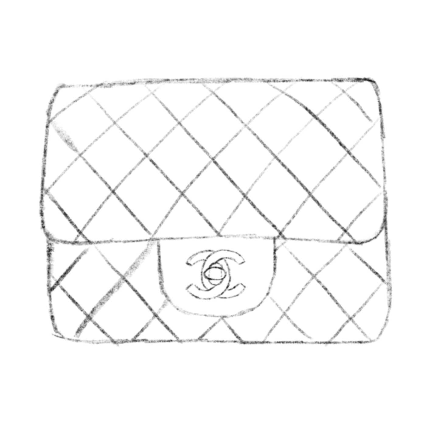 How to Draw a Chanel Quilted Bag | Lola Glenn