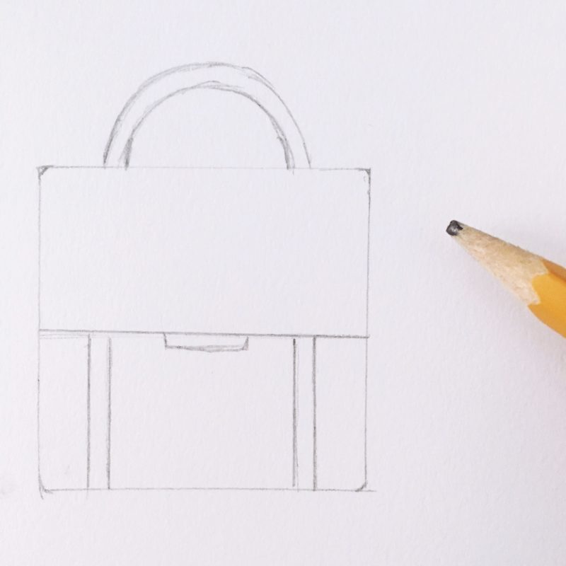 How to Draw a Bag in 3 Easy Steps | Lola Glenn